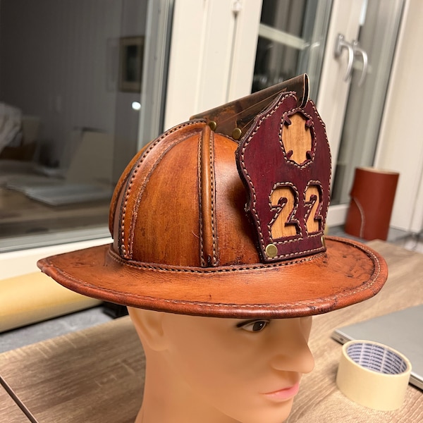 Leather Firefighter Helmet Pattern: DIY Sewing Project (PDF) - Etsy