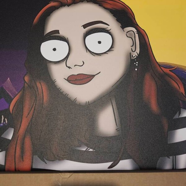 Customized Nightmare Portrait - Valentines Gift - Tim Burton Style ...