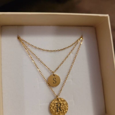 Double Chain Gold Necklace Set of 2, Combo Necklaces Set, Custom Gift ...