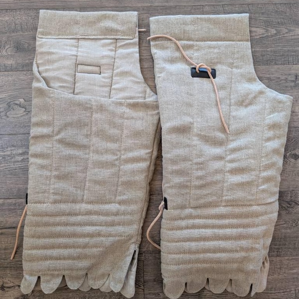 Linen Sir Robert Pourpoint - Medieval Gambeson - 14th & 15th Century ...