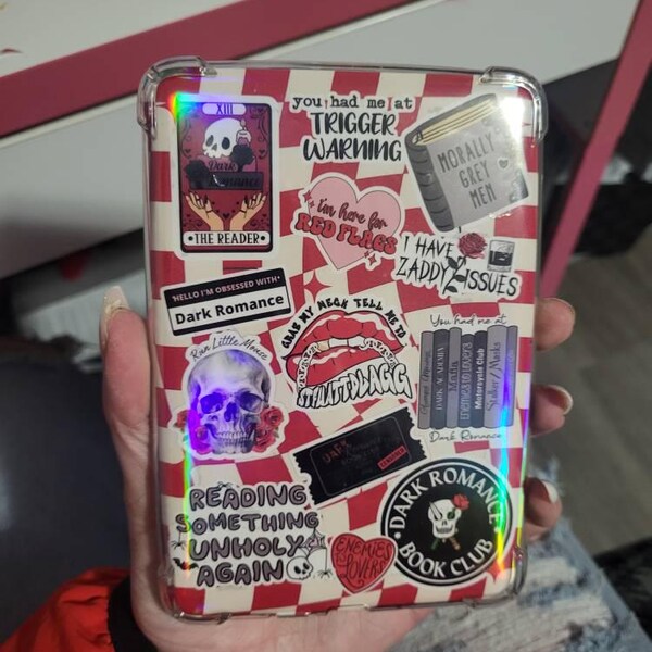 Kindle Insert for Clear Case, Girly Book Theme, Kindle Skin, Bookish ...