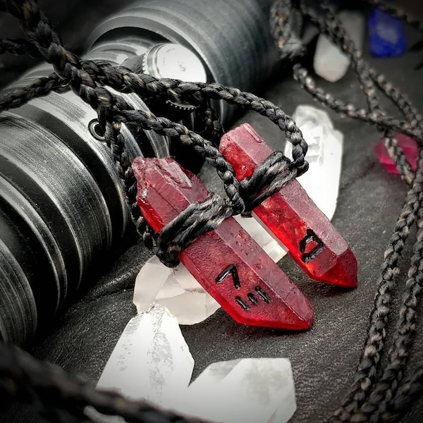 Frosted Red Quartz Crystal Spike Beads Crystal Points Raw Quartz Long ...