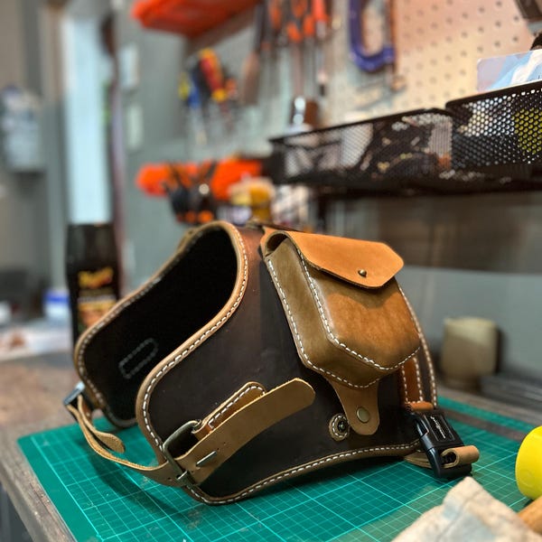 Leather Tool Pouch Pattern - Pdf Download - Leather DIY - Pipe Pouch ...