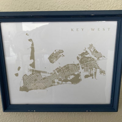 Key West Map Print - Etsy