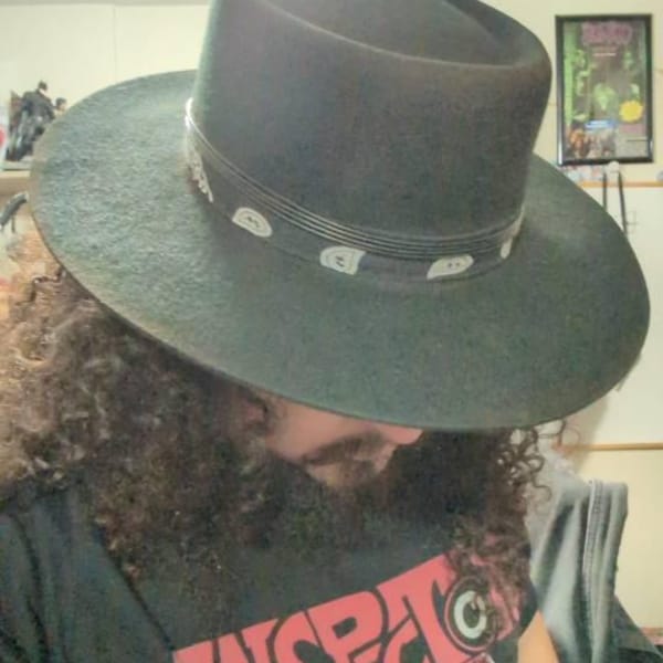 Custom Mens Rock N Roll Hat, Cowboy Rock N Roll Hat, Gambler Hat ...