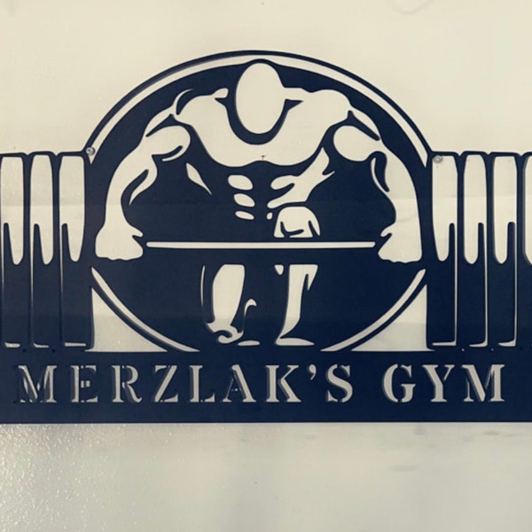 Personalized Home Gym Signs for Workout Room, Personalized Metal Sign ...