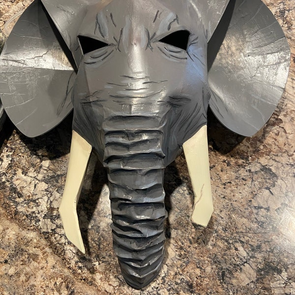 Elephant Mask Pattern, DIY Papercraft. Printable PDF Template ...