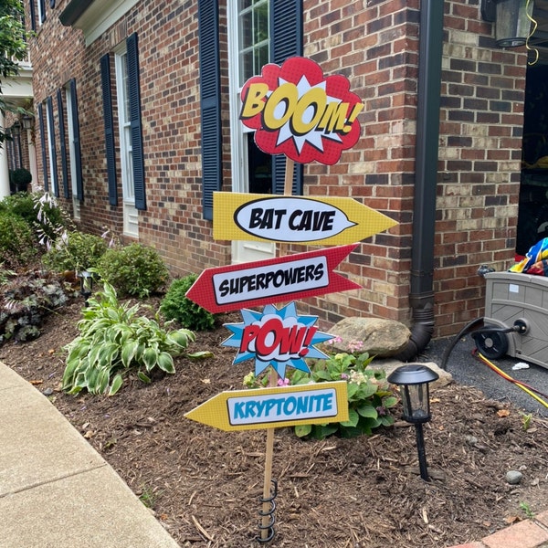 Superhero Party Welcome Sign Superhero Party Printable Sign Superhero ...