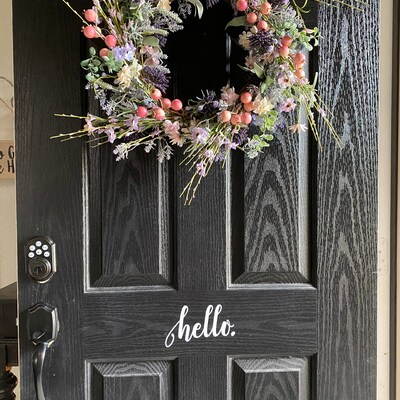 Hello Decal Farmhouse Decor Farmhouse Wall Decor Hello - Etsy