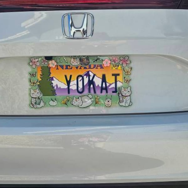 Natsume Yuujinchou Nyanko Sensei License Plate Frame (USA Fit) - Etsy