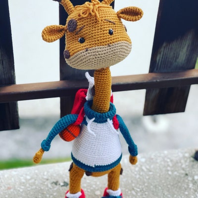 Crochet Pattern Cute Giraffe Melvin Doll PDF - Etsy