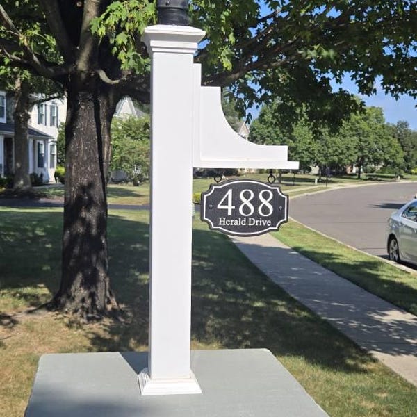 Nautical House Number Sign, Coastal Address Sign, Anchor Address Sign ...