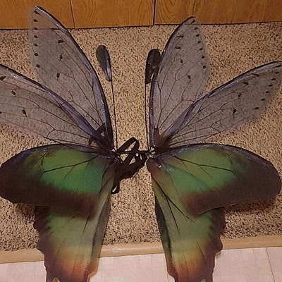 Dark Gray Angel Wings, Black Angel Wings, Gray Lucifer Wings, Wedding ...