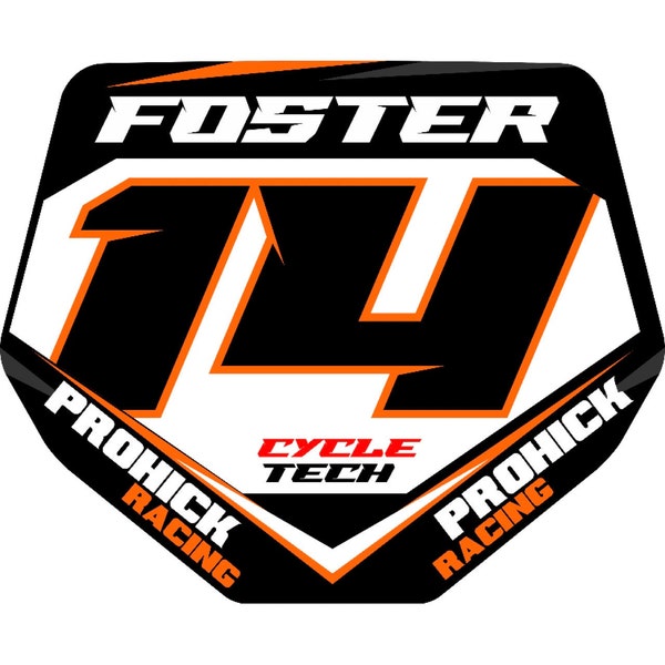 Editable Motocross Racing Plate Template | Custom Number Plate SVG ...