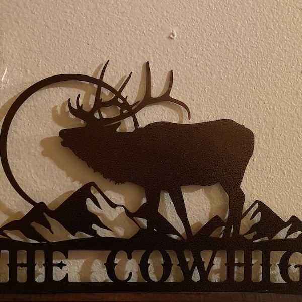 Cattle Brand Metal Sign, Custom Name Sign, Livestock Brand Metal Wall ...