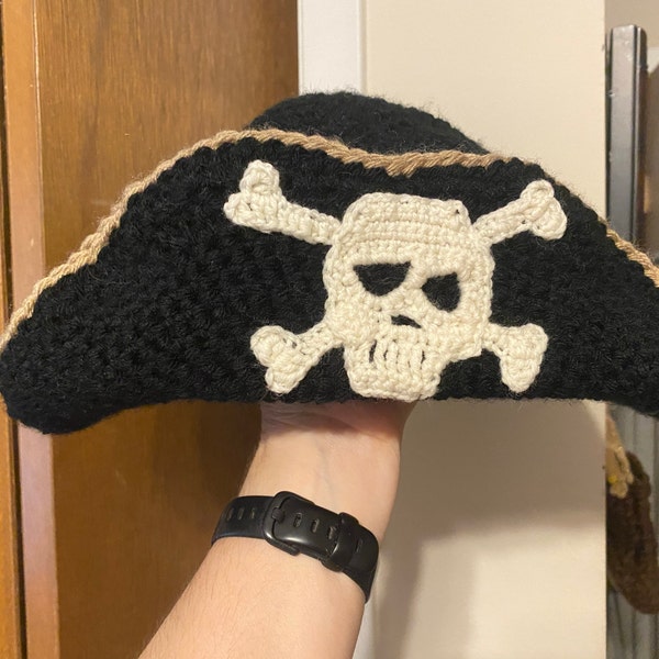 Crochet Pattern:kids Pirate Hat,pirate Hat Crochet Pattern,crochet ...