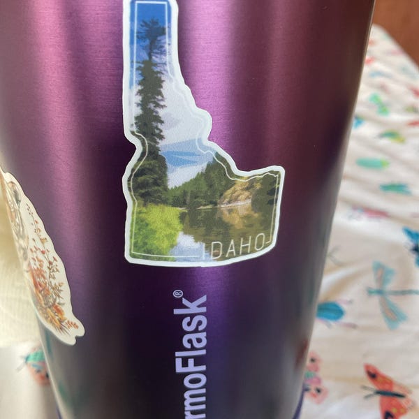 Montana 406 Sticker, Montana Vinyl Sticker, Montana Landscape Decal ...