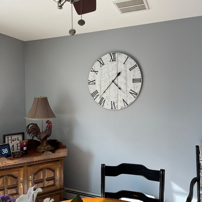 Large Wall Clock / 18 42 / Farmhouse Clock / - Etsy