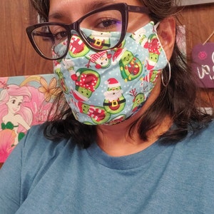 3D Face Mask With Around the Head Adjustable Elastics Limits | Etsy