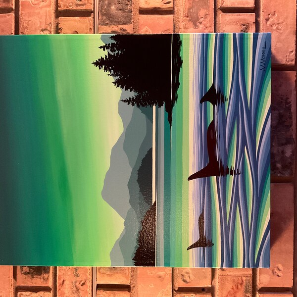 8x8 Inch Original Painting by Monica Morrill. Contemporary Fine Art ...