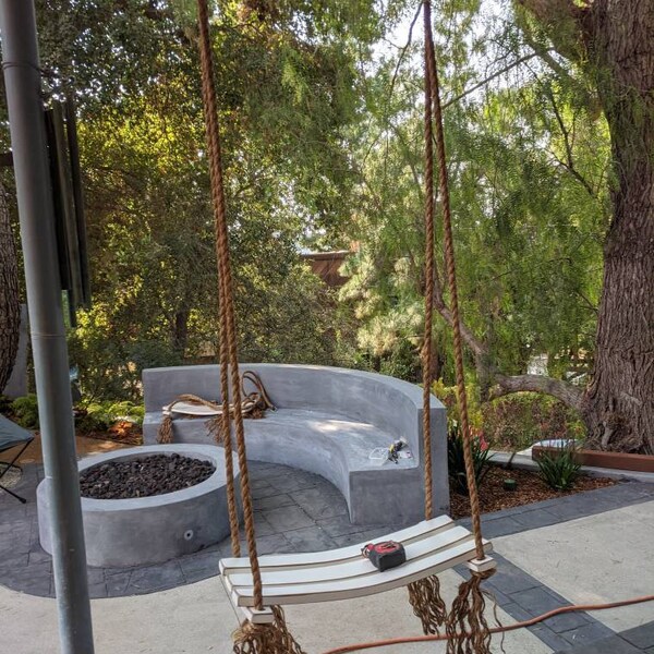 Wildflower Wine Barrel Rope Swing - Etsy