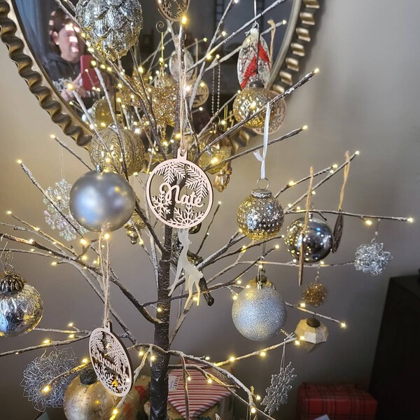 Personalized Christmas Ornaments, Custom Christmas Tree Decor, Wood ...