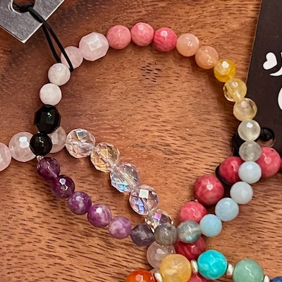 Self Lovery Bracelet Rose Quartz Garnet Strawberry Quartz - Etsy