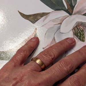 7mm Solid Gold Men's Wedding Band BEVELED ICE MATTE 10k 14k 18k Gold ...