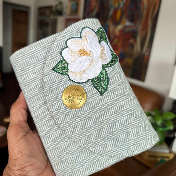 Magnolia, Flower, Tree, Bloom, Louisiana, Velvet, Iron on Patch ...