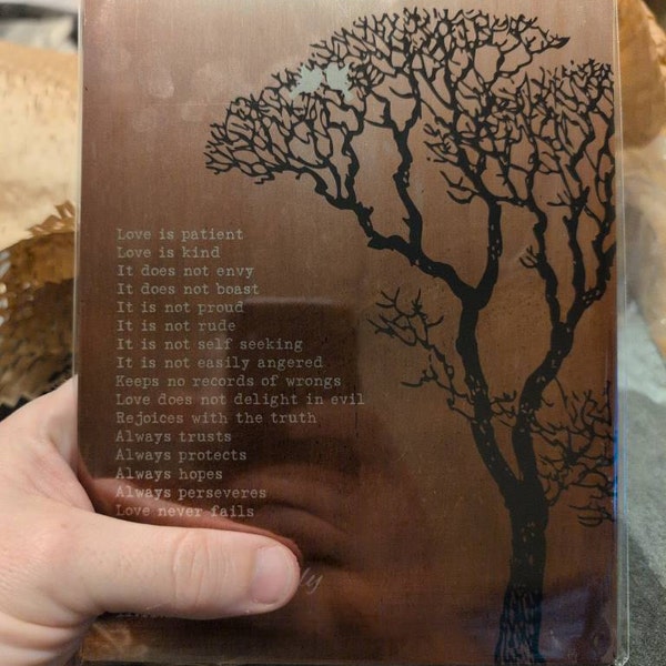 Metal Memorial Plaque Photo to Metal Sympathy Poem in Loving Memory ...