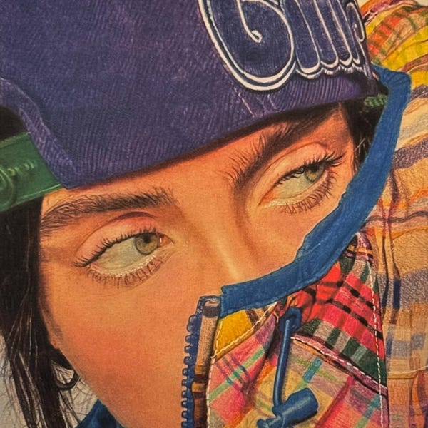 Billie Eilish Hand-drawn Artwork- Inspired by Her Concert Photos ...