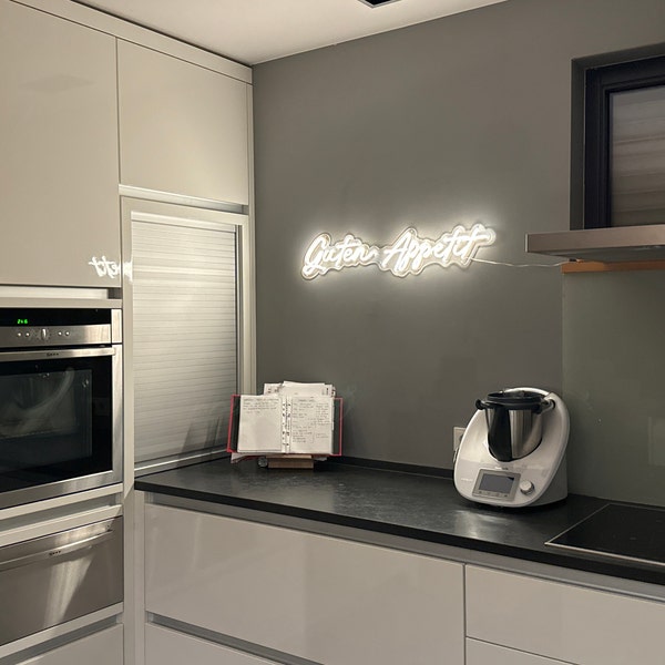 Custom Neon Sign With Spanish Text, LED Neon Illuminated Phrase ...