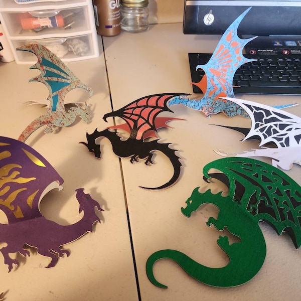 Water Dragon Papercraft - 3 Sizes - Sea Serpent Sculpture, Low Poly ...
