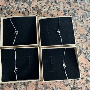 Personalized Letter Bracelet Custom Initial Bracelet - Etsy