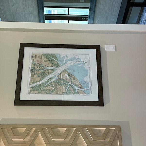 Framed Nautical Map 13287 : Saco Bay, ME - Etsy