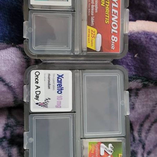 Travel Pill Case With 269 Pre-cut Pill Stickers,custom Medication ...