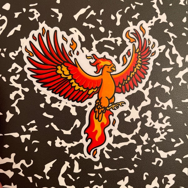Phoenix Vinyl Sticker | Magical Sticker | Waterproof Sticker | Kawaii ...