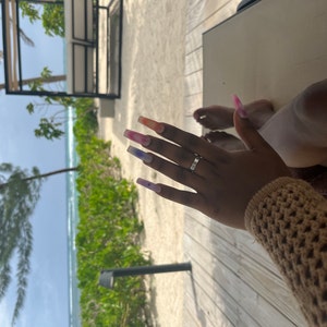 Heat Map Square Press on Nails / 3d Nails / Luxury Press on - Etsy