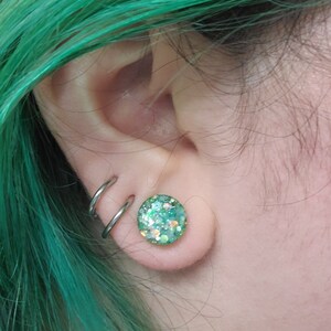 Transgender Pride Ombre Gauged EarringsLGBTQIA Customizable | Etsy