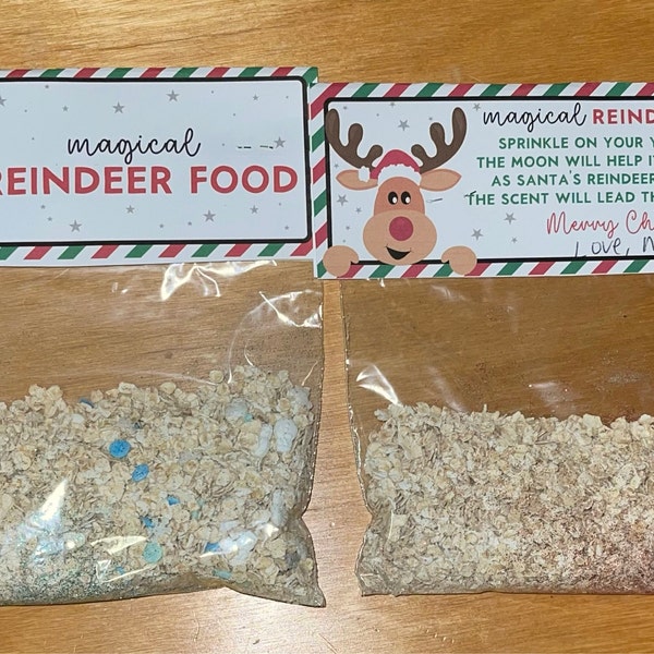 Magic Reindeer Food Treat Bag Topper Printable | Holiday Classroom ...