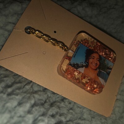 Resin Photo Keychain Photo Keychain Picture Keychain Custom Photo ...