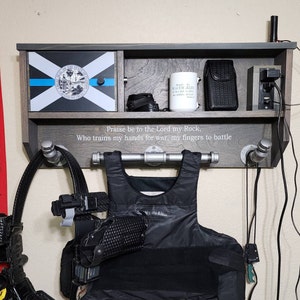 Wall Mounted Duty and Tactical Gear Rack Small - Etsy