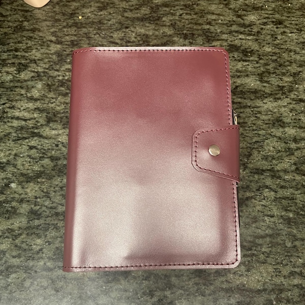 Personalized Leather Ring Binder, Leather Planner, Leather Journal A5 ...