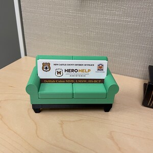 Couch/sofa Style Business Card Holder Loyalty Punch Card - Etsy