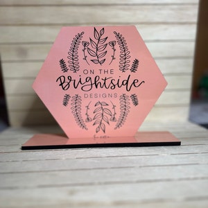 Hexagon Plaque Template - Etsy