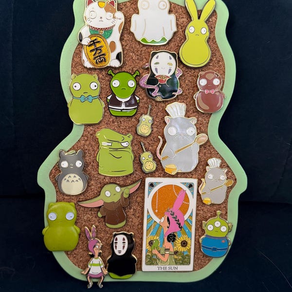 Anime Toy Pin Board | Cork Board - Etsy