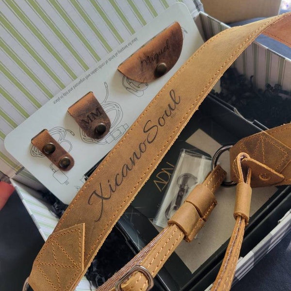 Personalized Leather Camera Strap, Custom Camera Strap, Gifts for ...