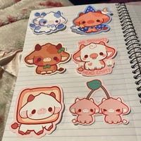 Fruit Cows Vinyl Sticker- Stickers - Cute - Decal Cut - Strawberry ...