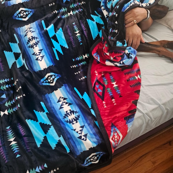 Tribal Blanket (QUEEN Size) – Native American-inspired Super Soft ...