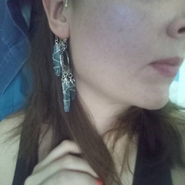 Luna Raven Ear Cuff With Purple Quartz Crystal, Bird Skull Ear Cuff ...